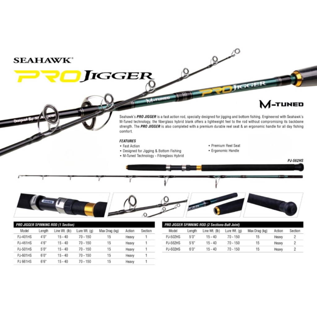 SEAHAWK PRO JIGGER SW/Jig Rod | Shopee Malaysia