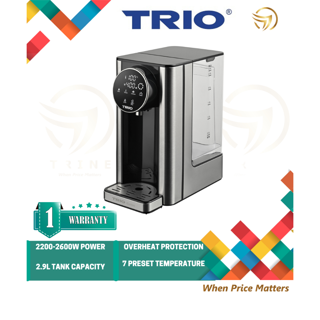 Trio Digital Instant Hot Water Dispenser / Instant Water Boiler TWD-29D ...