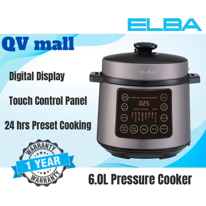 ELBA 6.0L PRESSURE COOKER EPC-N6082(BR) | Shopee Malaysia
