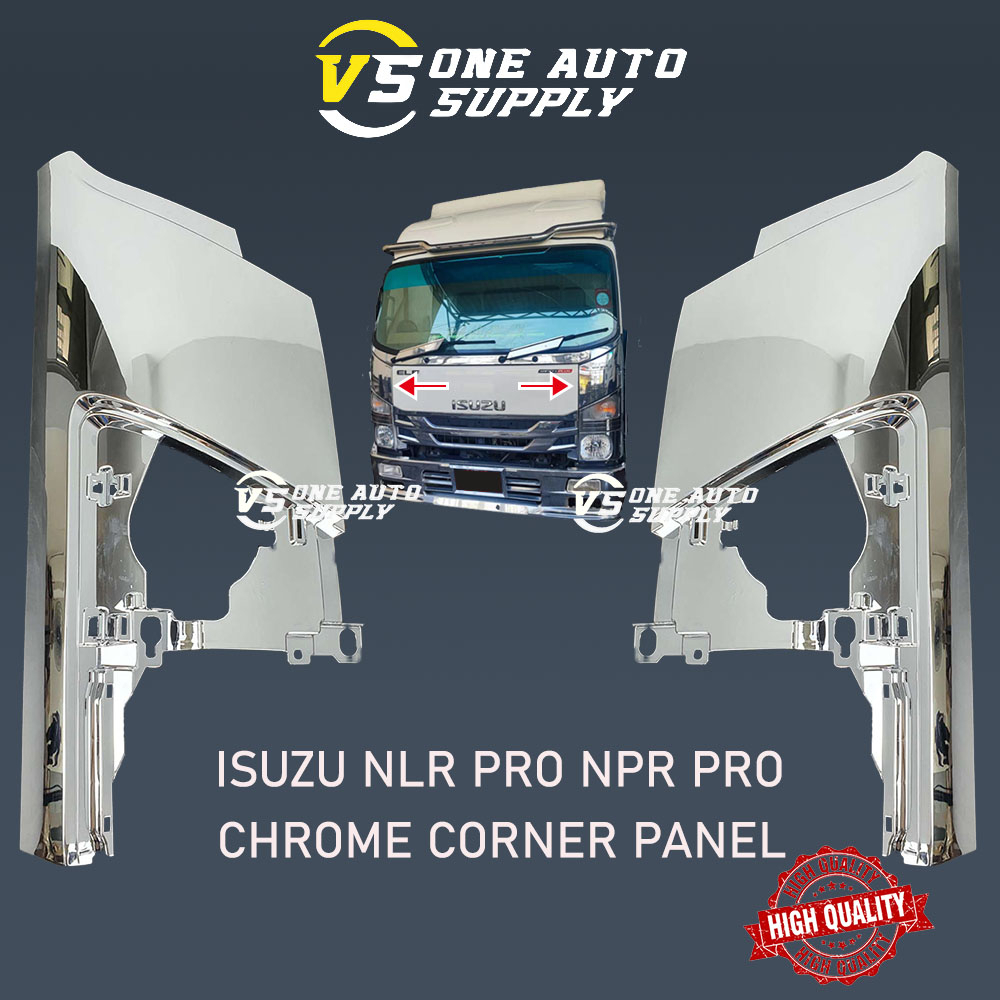 ISUZU NLR PRO NPR PRO CHROME CORNER PANEL PIPI KROME SET | Shopee Malaysia