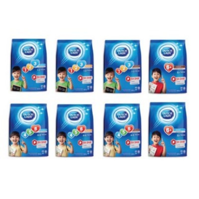 Dutch Lady Milk Powder 123, 456, 6+, in Assorted Flavored 900g | Shopee ...