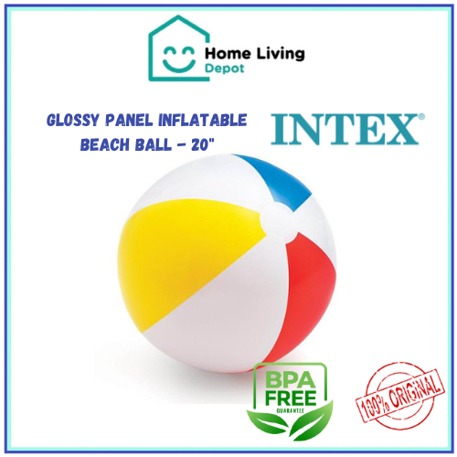 INTEX Glossy Panel Inflatable Beach Ball - 20" IT 59020 | Shopee Malaysia
