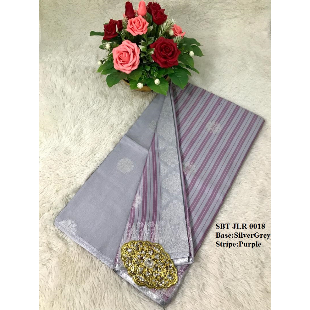 Songket Bunga Tabur Jalur Sepasang 4.25 meter(Pastel Color) | Shopee ...