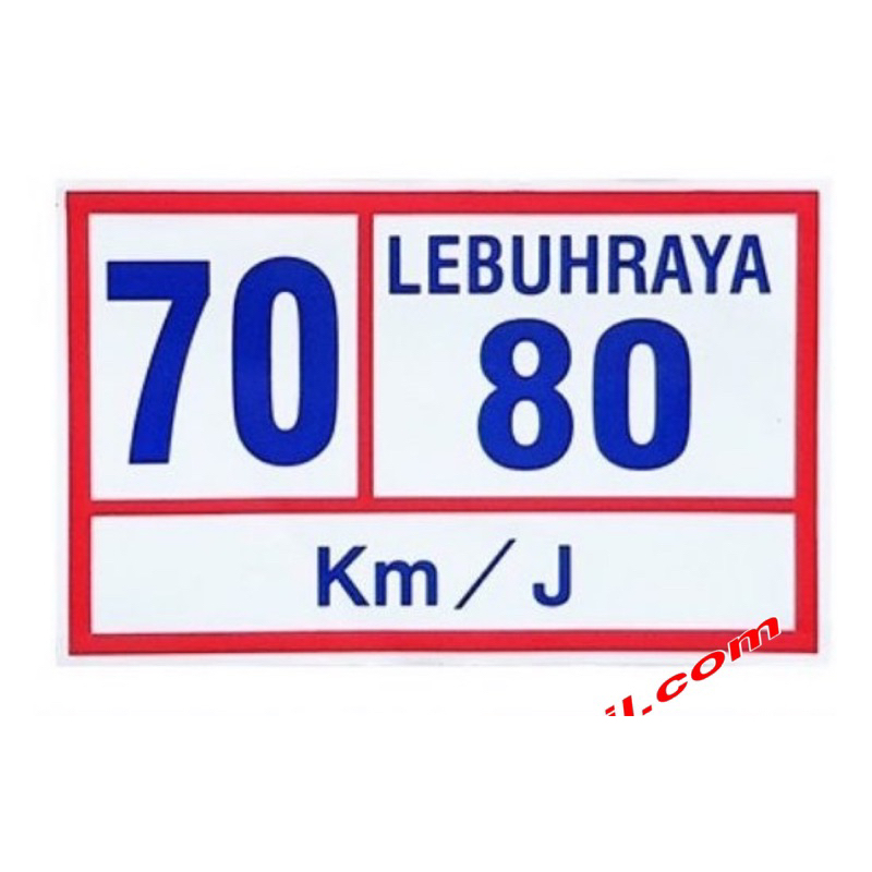 STICKER HAD LAJU PRINT UV 70/80 / 80/90 SPEED LIMIT STICKER | Shopee ...