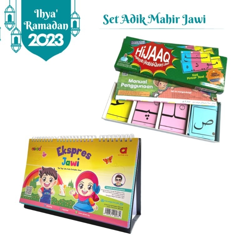 Kombo Hijaaq Set Pintar Jawi | Flash Kad Mudahnya Jawi | Shopee Malaysia
