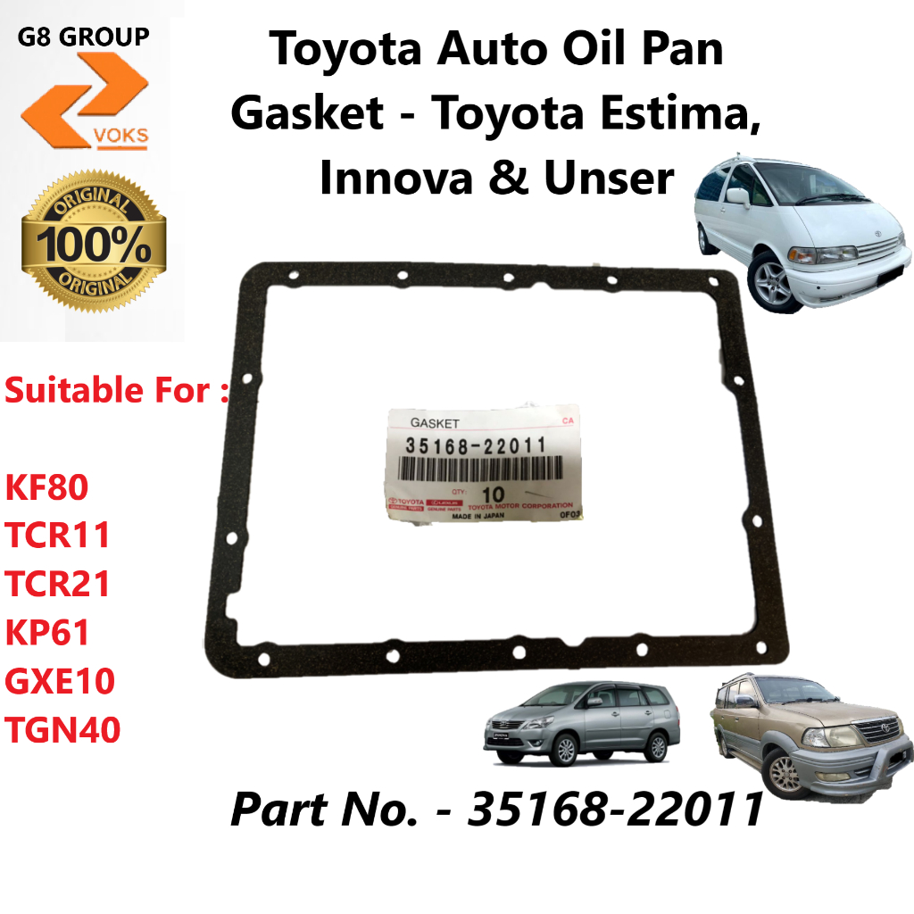 Toyota Auto Oil Pan Gasket - Toyota Innova, Unser & Estima ( 35168 ...