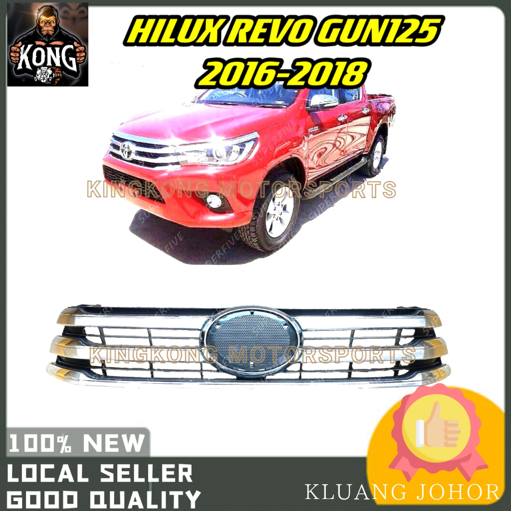 TOYOTA HILUX REVO GUN125 4DOOR 2016-2018 FRONT GRILL GRILLE CHROME ...