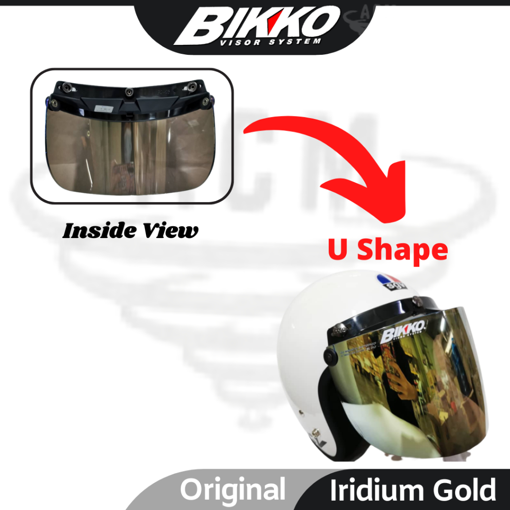 BOGO Visor 3 Button BG05 BG25 BO GO Bikko helmet SGV MS88 MAGNUM ARC ...