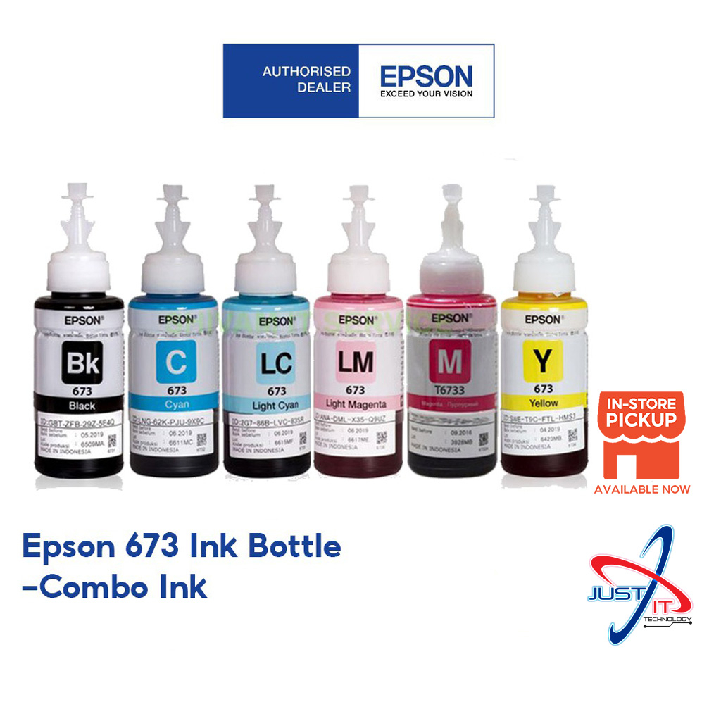 Epson T673 Series Refill Ink Bulk Pack 70Ml | Shopee Malaysia