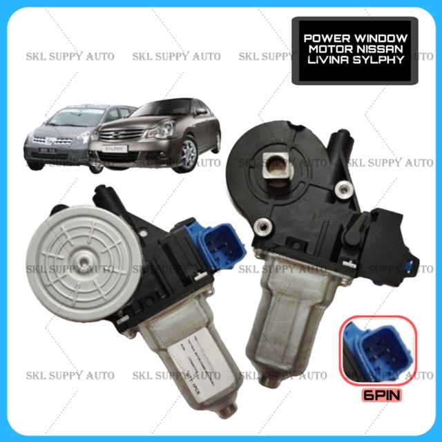 Power Window Motor Nissan Livina, Sylphy-NV20 Left Hand (2Pin), Right ...