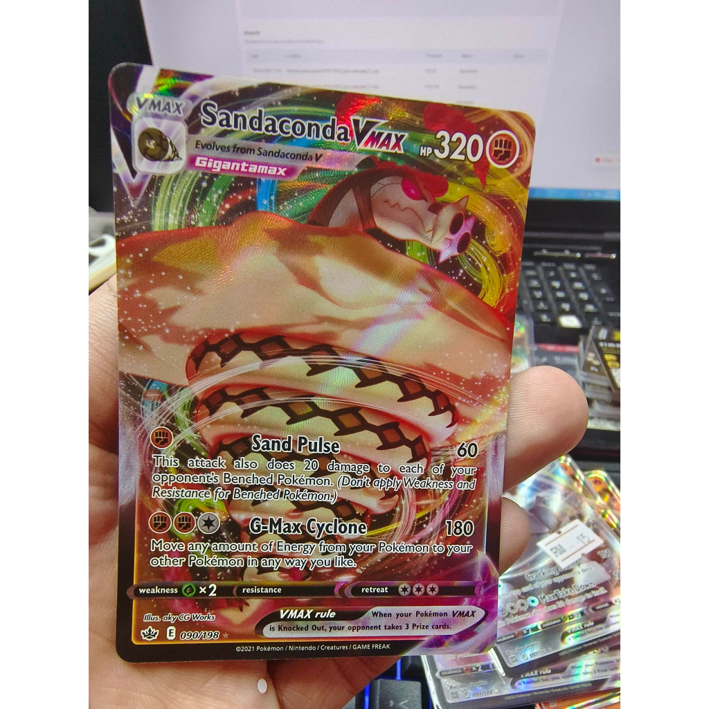 Fighting/Rock Type - Pokemon Card Vmax - Sandaconda Vmax | Shopee Malaysia
