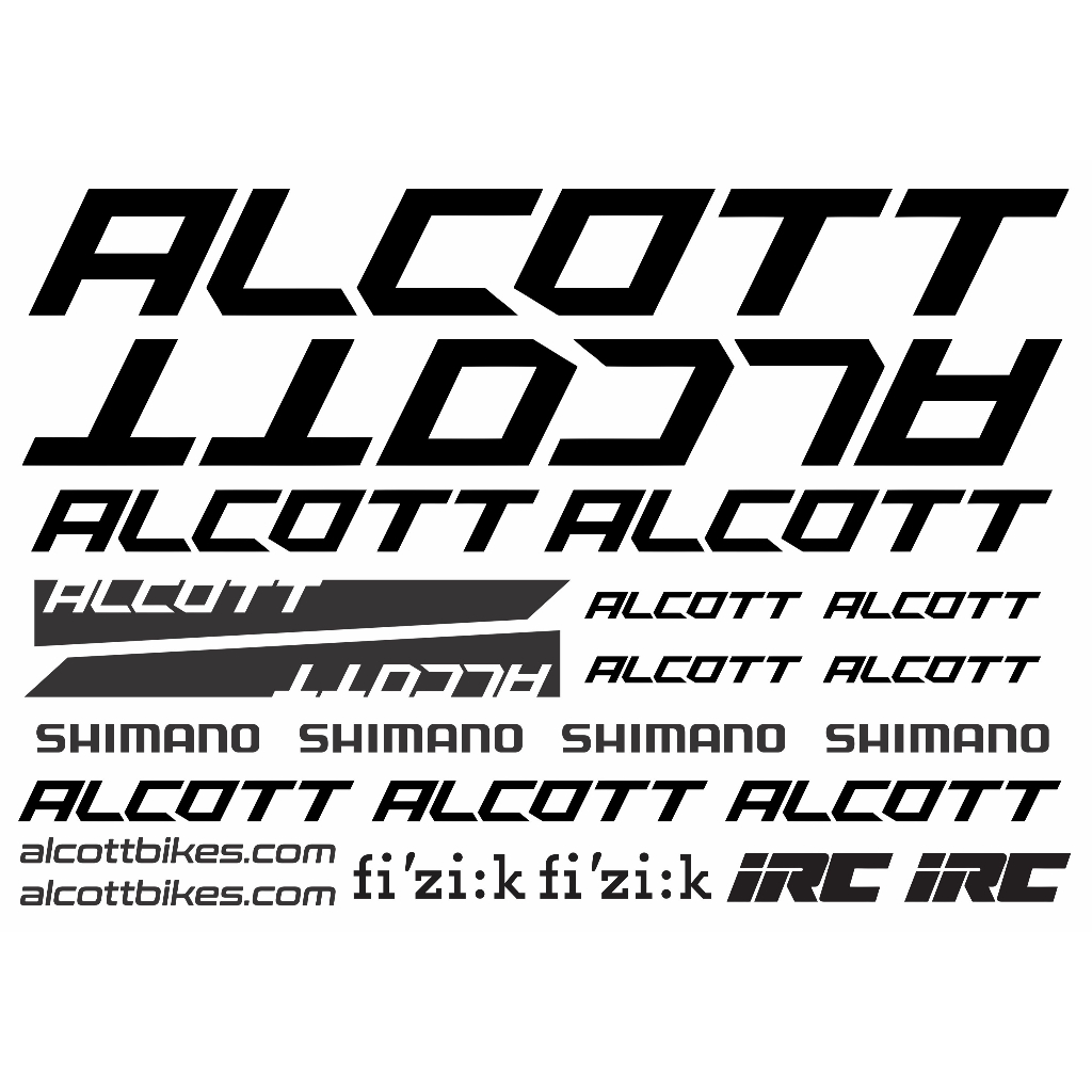 [NEW] Alcott cycling sticker bicycle bike sticker 23 pcs stiker frame ...