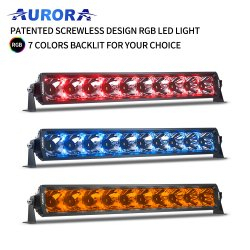 AURORA RGB SCREWLESS LED LIGHT BAR WITH BACK LIGHT | Shopee Malaysia