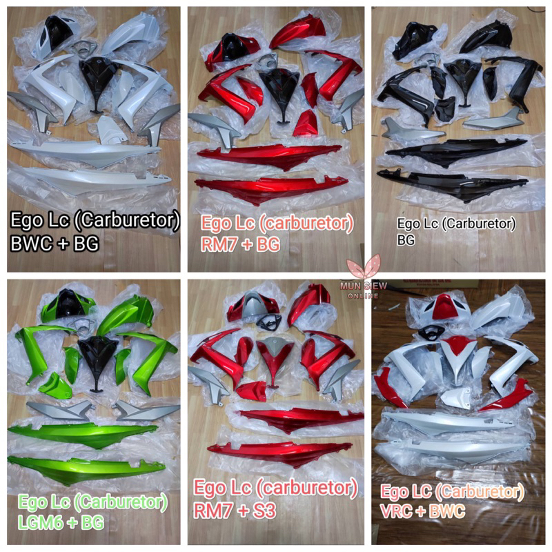 [Ready Stock] Coverset Cover Set (HLD) Yamaha Egolc Ego LC (carburetor) (KOSONG) | Shopee Malaysia