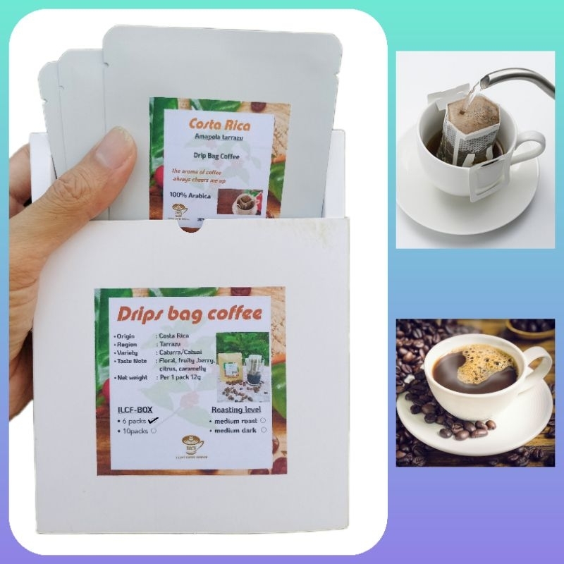 ILCF BOX - Costa Rica Tarrazu Drip Bag Coffee | Shopee Malaysia