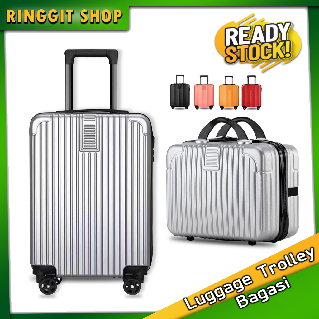 Ringgit Shop Luggage Trolley Bagasi Besar Durable ABS PC Material 12 20 ...