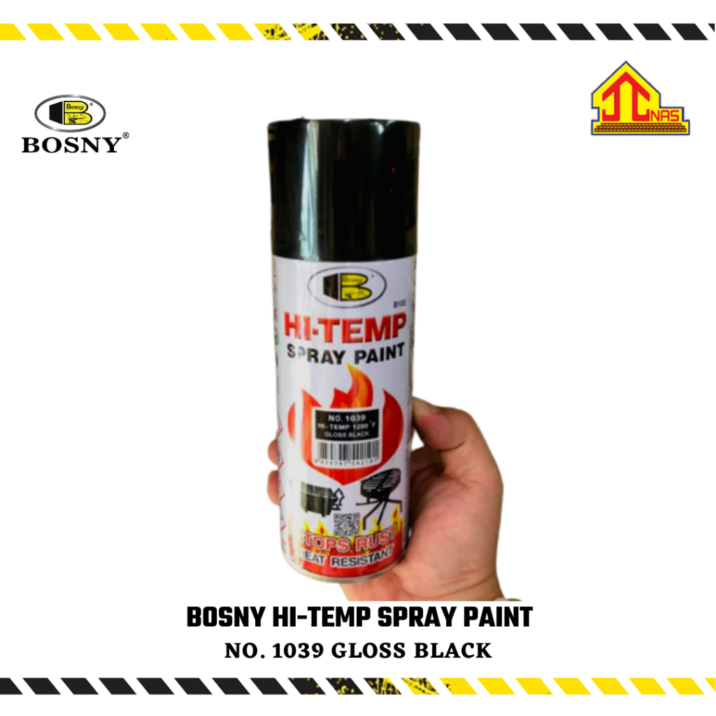 BOSNY HI-TEMP HEAT 1200°F Resistant Spray Paint /HI-HEAT Aerosol Spray ...