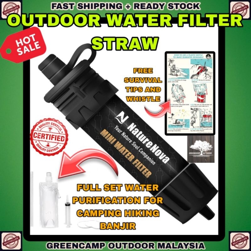 WATER FILTER (USA) EMERGENCY KIT OUTDOOR SURVIVAL KIT WATER FILTER ...