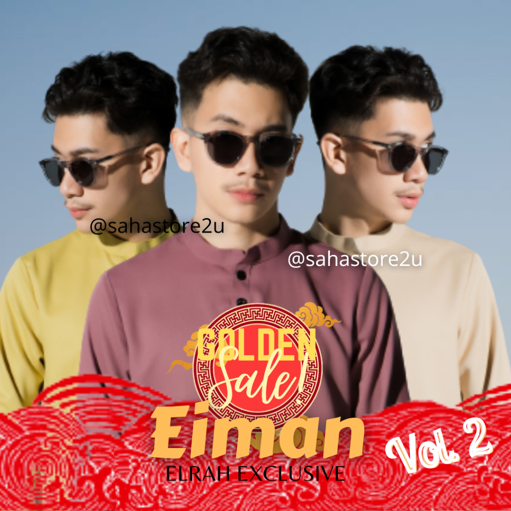 Kurta Eiman Vol2 Elrah Exclusive BAJU RAYA Soft Dusty Pink Emerald ...