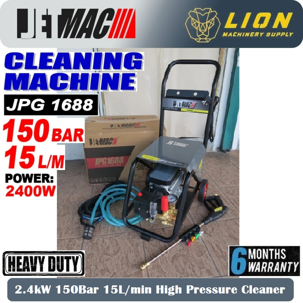 Jetmac 2.4kW 150Bar 15L/min Commercial High Pressure Jet Cleaner ...