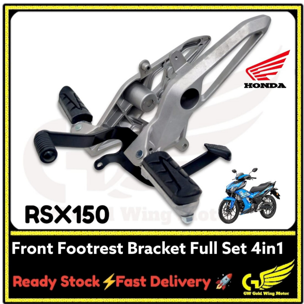 4 IN 1 HONDA RSX 150 PNP RS150 FRONT FOOTREST STAY BAR BRACKET L/R GEAR ...