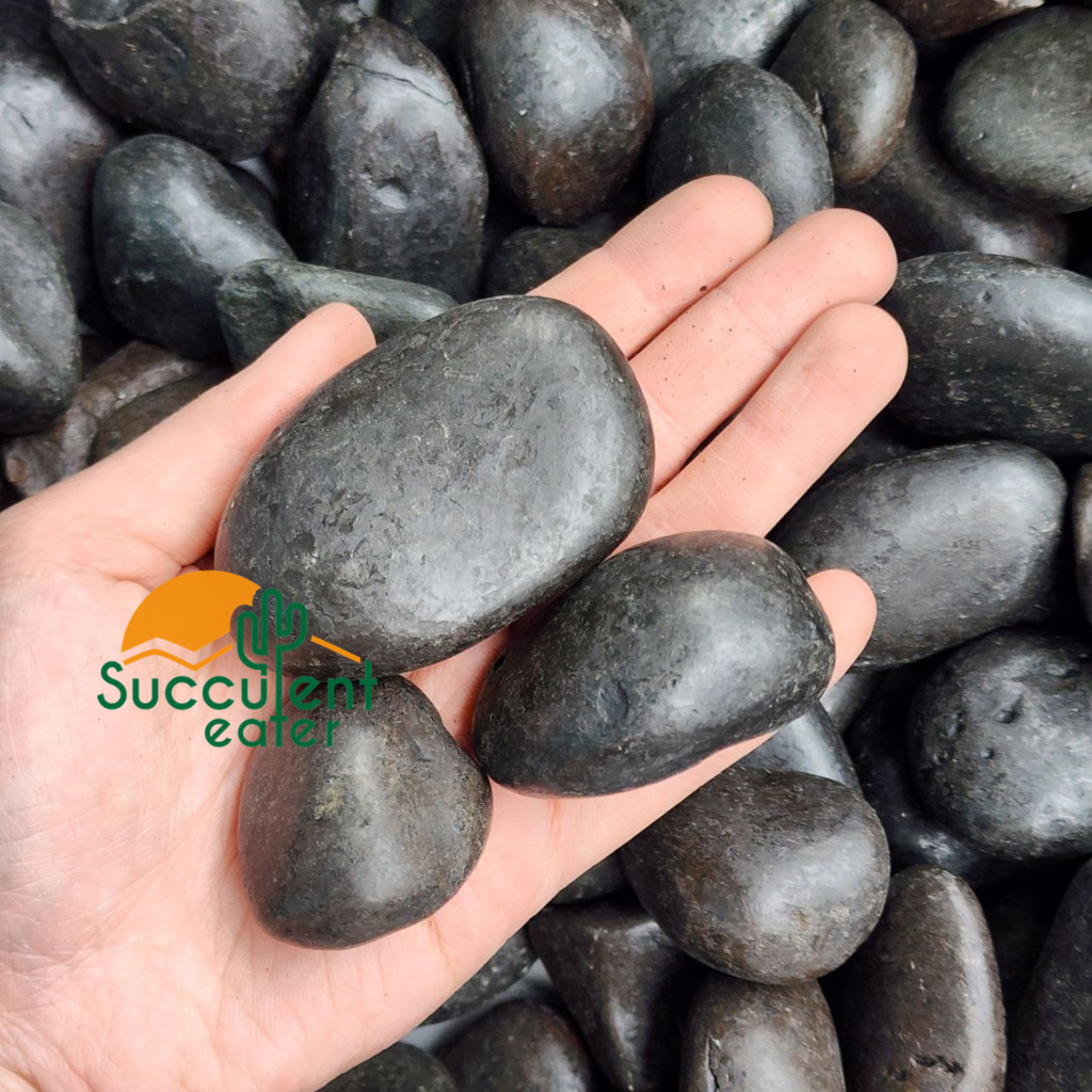 1KG River Pebble Gardening Landscape Decoration Massage Stone Batu ...
