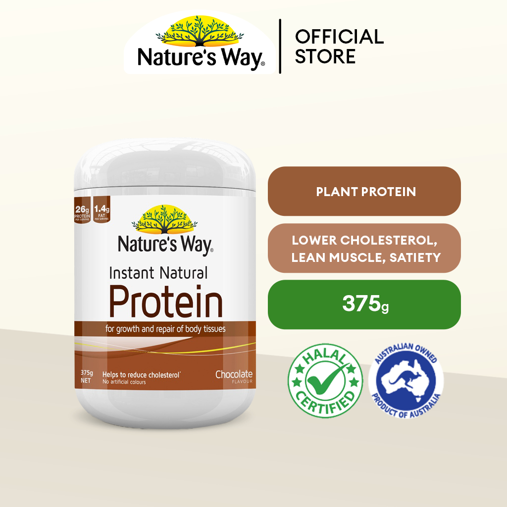 Nature's Way Instant Natural Protein Chocolate Powder (375g) | Shopee ...
