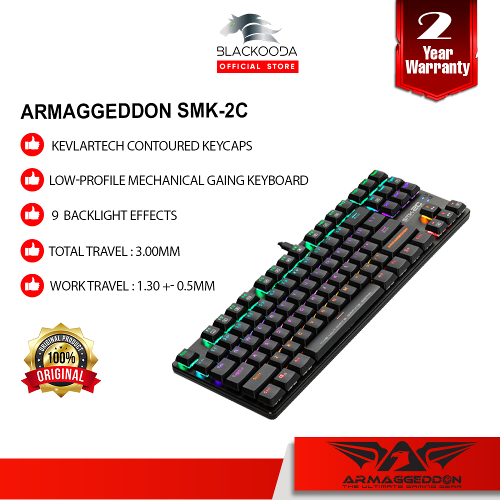 Armaggeddon SMK-2C Psychfalconet Blue Switch Mechanical Keyboard | 87 ...