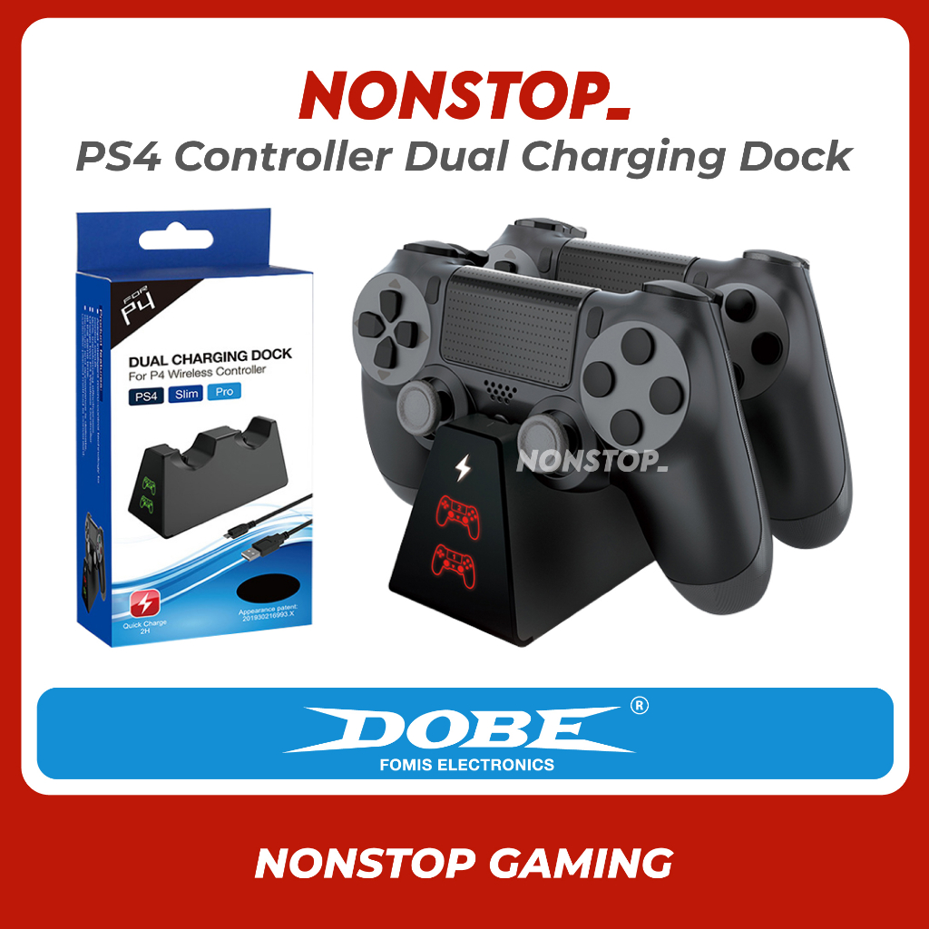 DOBE PS4 Controller Dual Charging Dock Charger LED Indicator Quick ...