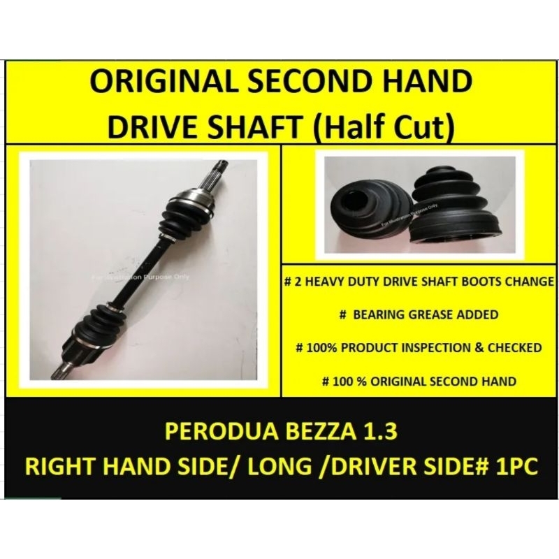 *Limited Time Offer* Original Secondhand -Perodua BEZZA 1.3 Drive Shaft ...