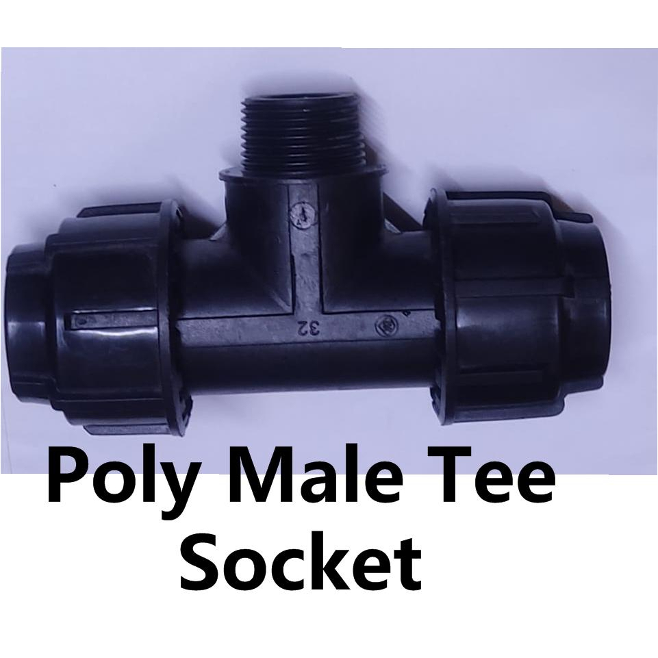 Poly Pipe Fitting - Male Tee Socket (PMT) | Shopee Malaysia