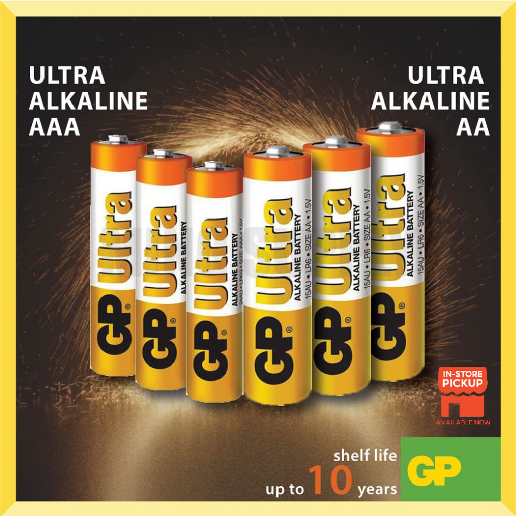 [Genuine] GP Battery Ultra Alkaline Bateri AA/AAA Remote Control ...