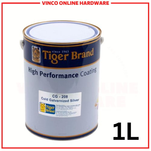 TIGER BRAND CG-208 1L Cold Galvanized Galvernized Silver High Performance Coating | Shopee Malaysia