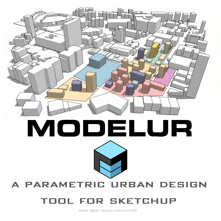 SketchUp | Plugins | Tutorial 2017-2025 Modelur - A Parametric Urban Design Extension | Shopee ...