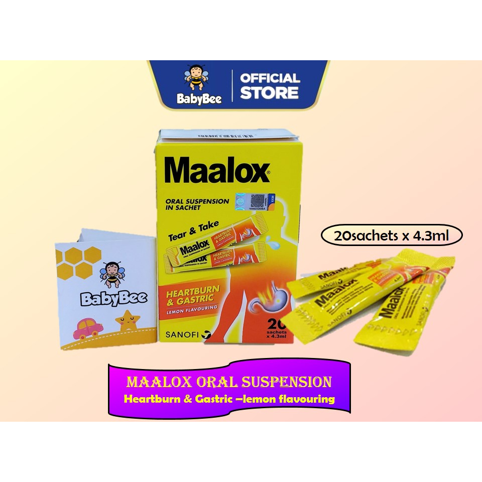 MAALOX SUSPENSION IN SACHET 4.3ML x 20'S | Shopee Malaysia