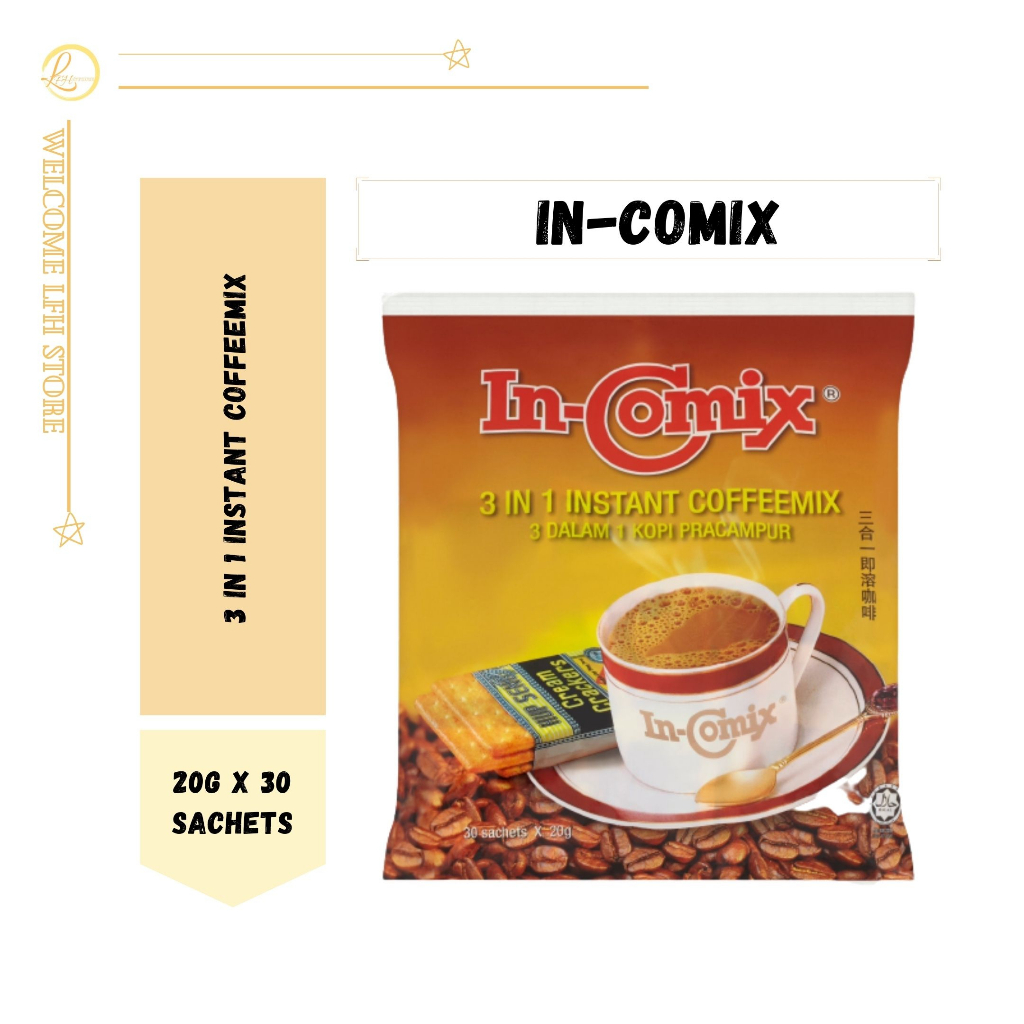 In-Comix 3 In 1 Instant Coffeemix (20g x 30's) | Shopee Malaysia