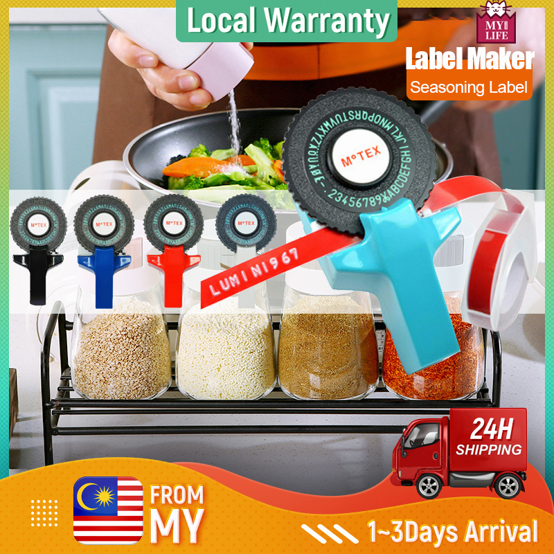 Motex Tape Writter Label Maker with Roll tapes Label Refill Manual ...