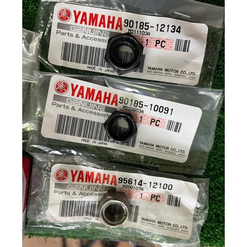 NUT SHAFT TAYAR DEPAN BELAKANG SWINGARM YAMAHA Y125z y125zr ORIGINAL JP ...
