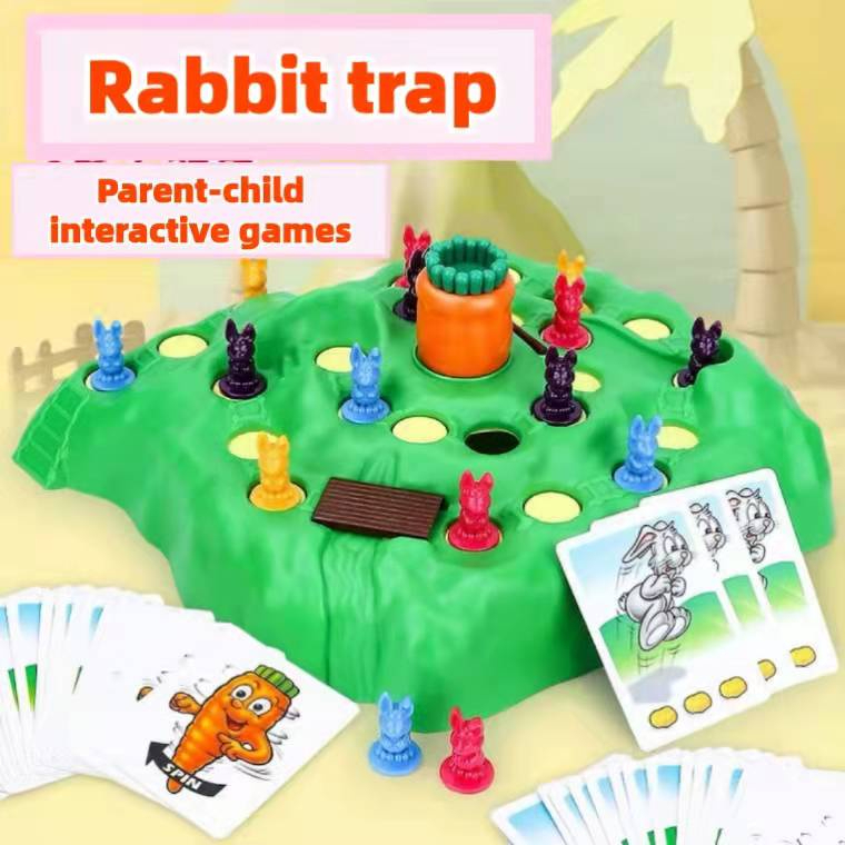 Rabbit trap carrot fantasy parent-child interactive party table game ...