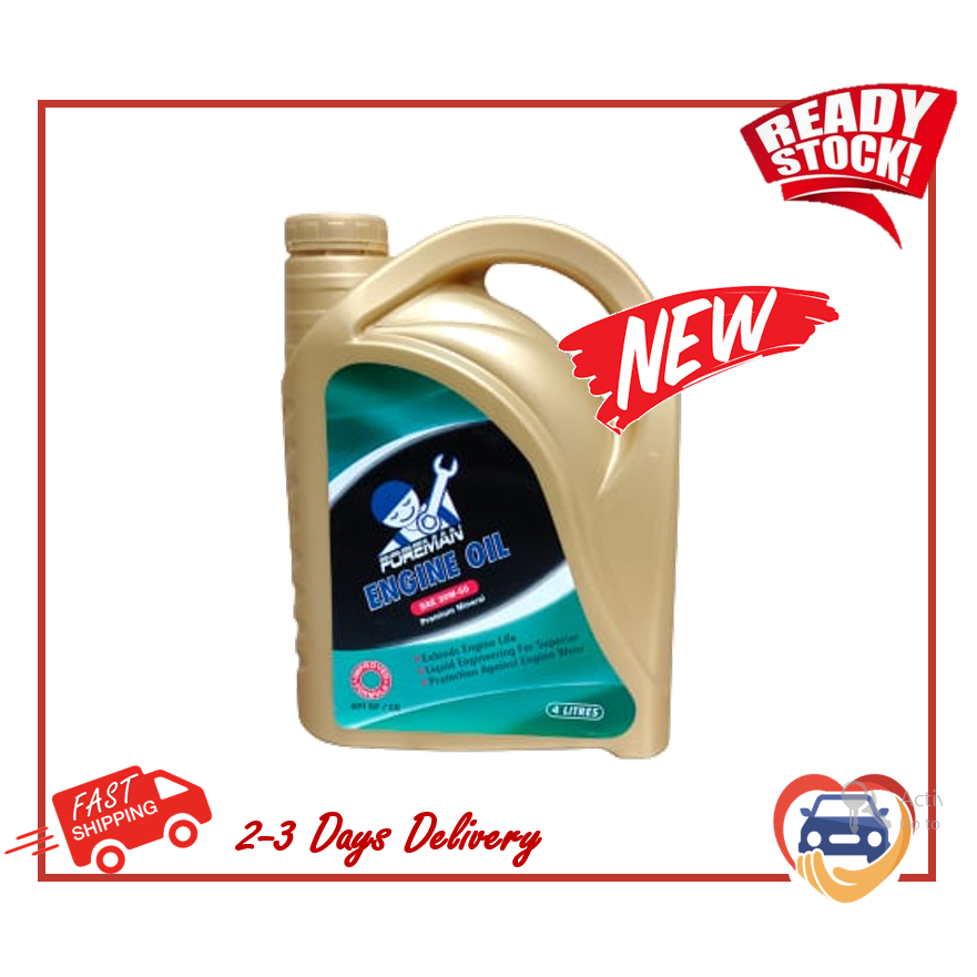 [Promotion] FOREMAN Engine Oil / Minyak Pelincir / Minyak Hitam 20W50 ...