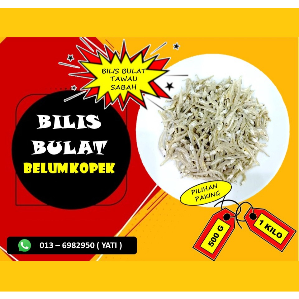 Ikan bulat belum kopek gred A Tawau Sabah | Shopee Malaysia