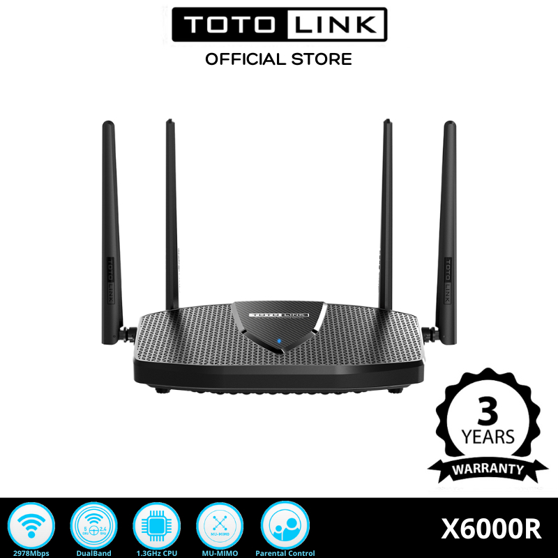 Totolink X6000R AX3000 Wi-Fi6 Wireless Gigabit Router | Shopee Malaysia