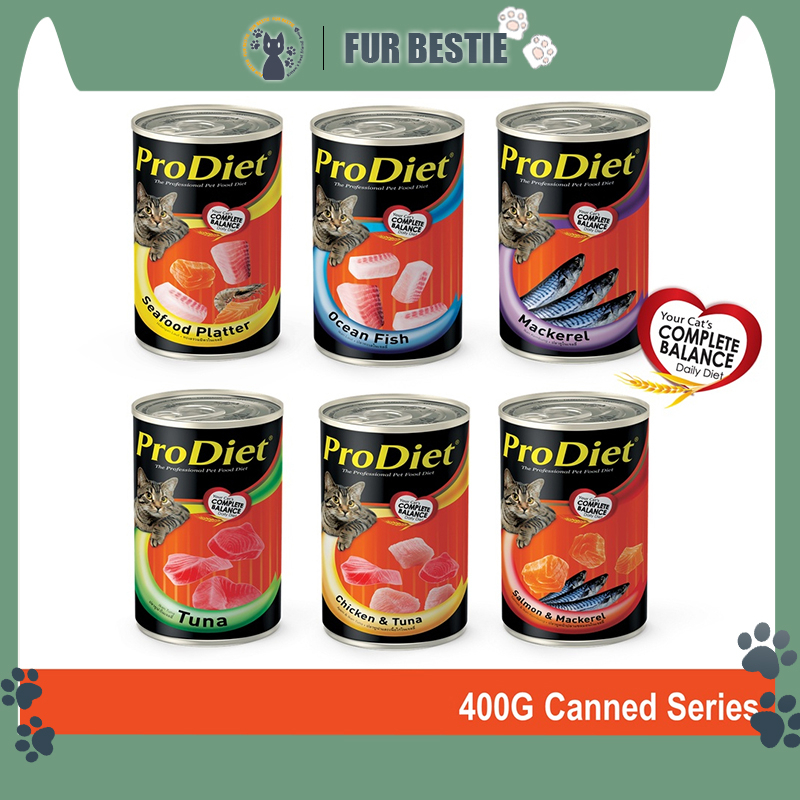 PRODIET 400G CAN FOOD TUNA / OCEAN FISH / MACKERAL /SEAFOOD / SALMON ...