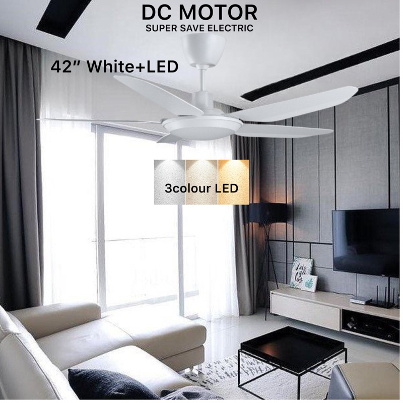 SILENZ 42”/ 56” Remote control DC motor Super Save Electric Ceiling fan ...