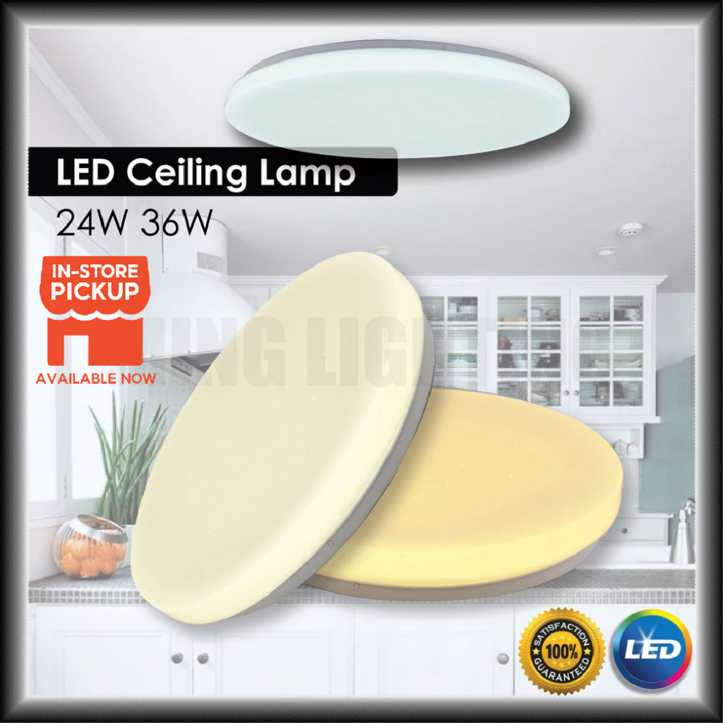 Modern LED Ceiling Lights Lamps Energy Saving Panel Light Lamp Living ...