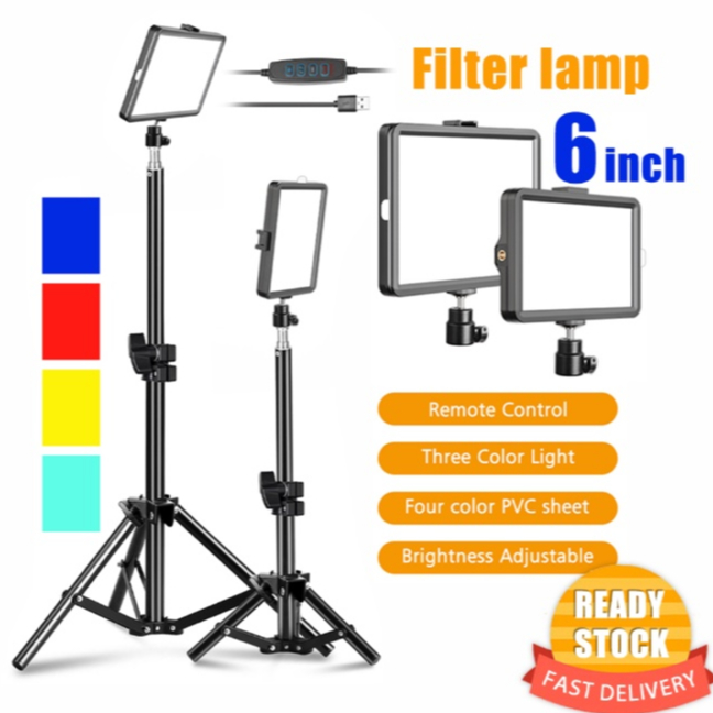 6-inch Led lamp with RGB filter filled Cards Mini Square light Dimmable ...