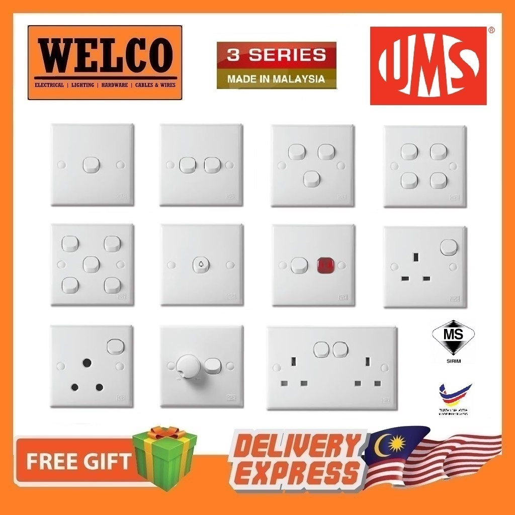 UMS SWITCH 3 SERIES [SIRIM APPROVAL!! GOOD QUALITY!! MADE IN MALAYSIA ...