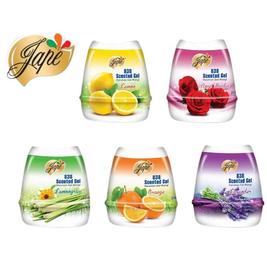 JAPE Scented Gel Air Freshener / Perwangi Udara 100% Original 210 Grams ...