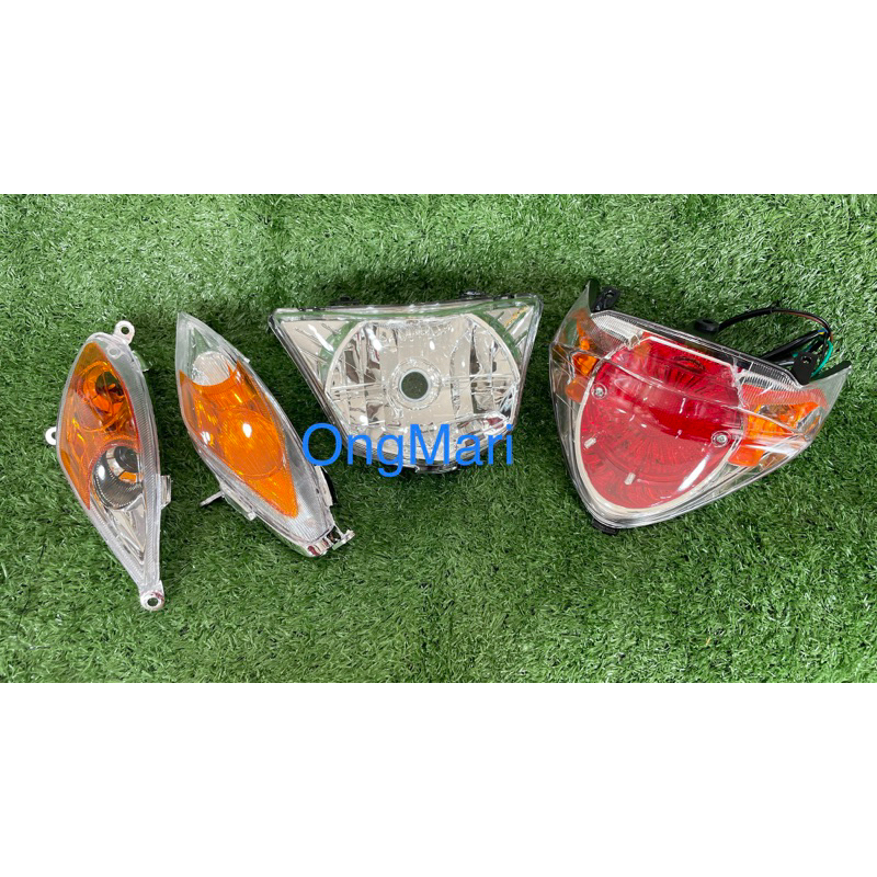 Yamaha LC135 V1 1s8 5YP LC LAMA Lampu crystal head lamp/ front signal/ tail lamp Oren orange ...