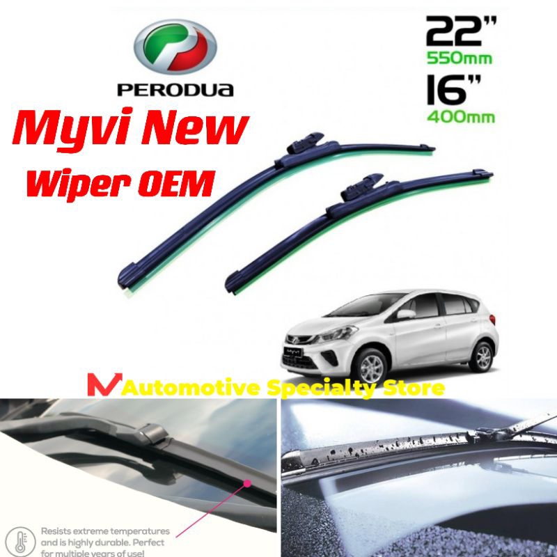 Perodua Myvi NEW PNP OEM WIPED - MYVI WIPER Present WipeOut HYBRID ...